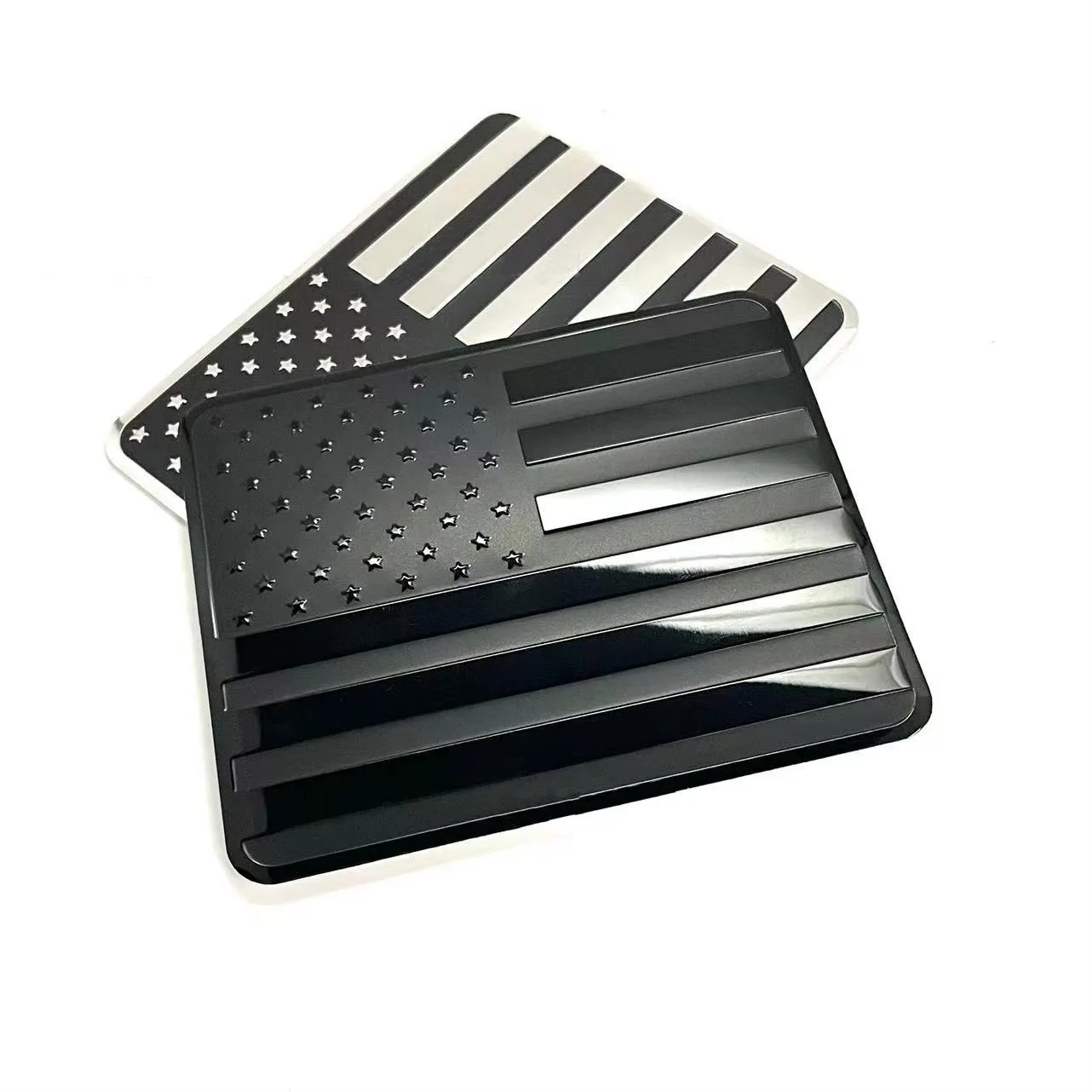 New Paint Aluminum Car Emblem Usa America Flag Car Badge Custom Logo 3. ...