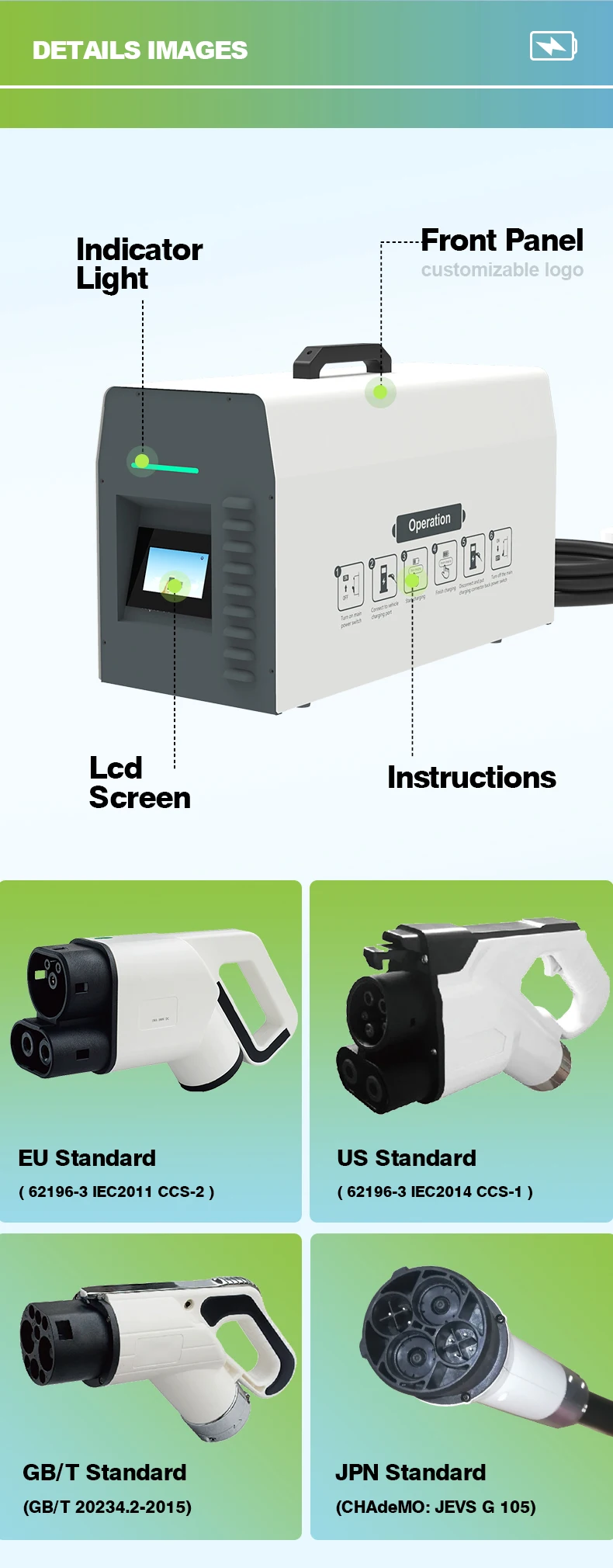 30KW Portable DC Charger - Fast EV Charging for Electric Cars