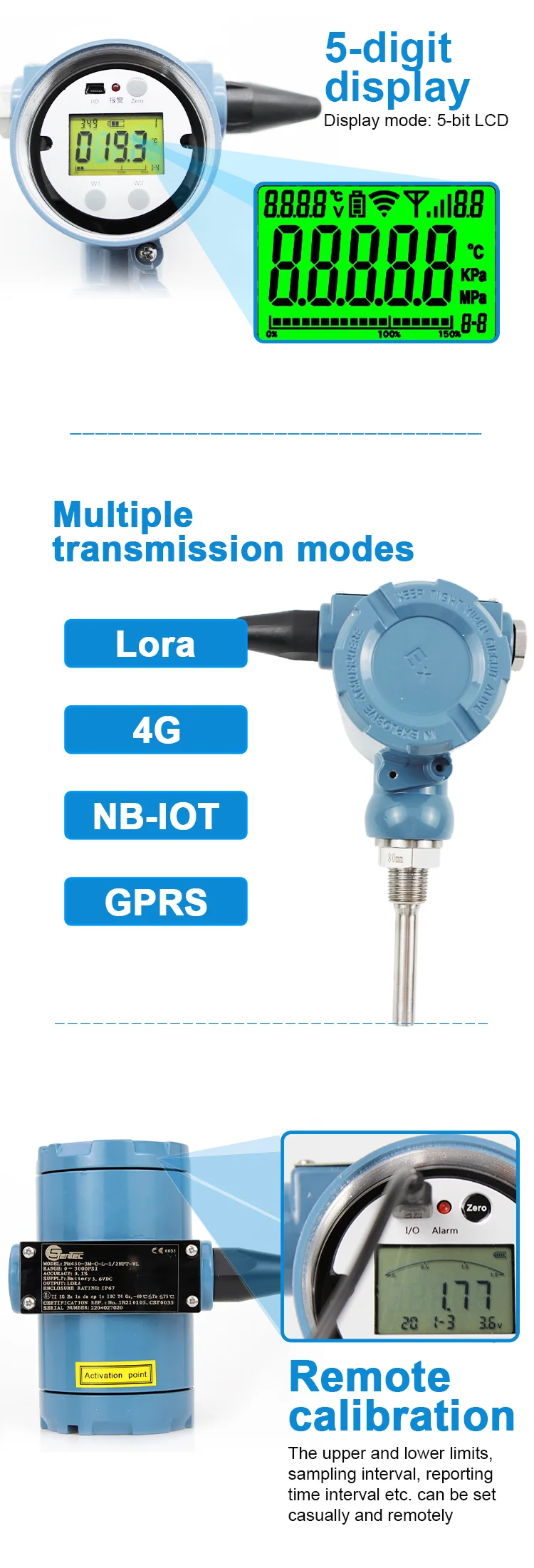 Wireless Temperature Transmitter - Explosion-Proof ATEX 316L