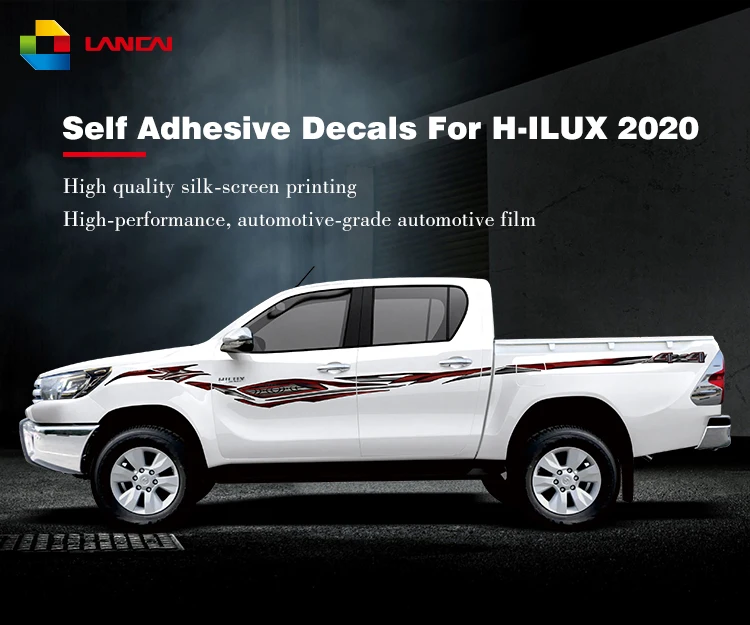 Toyota Hilux Pickup 2020 - Removable Waterproof Decal