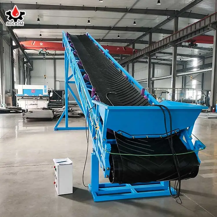 SDDOM Customized Rubber Belt - Efficient Stone Gravel Conveyors