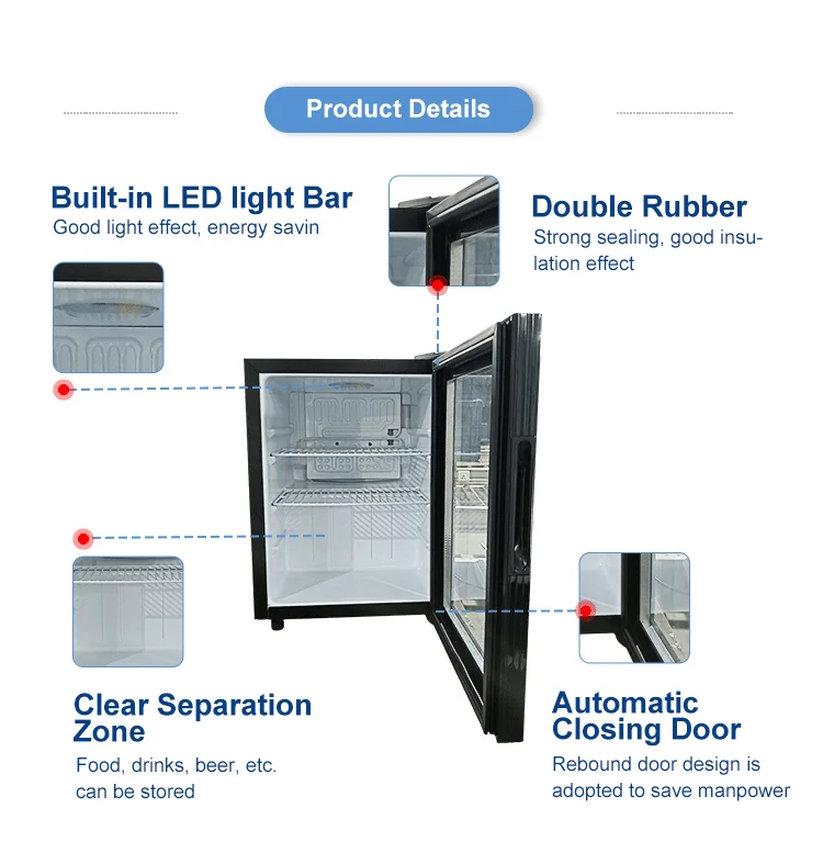 Vanace Compressor Mini Fridge 35L - Compact & Efficient