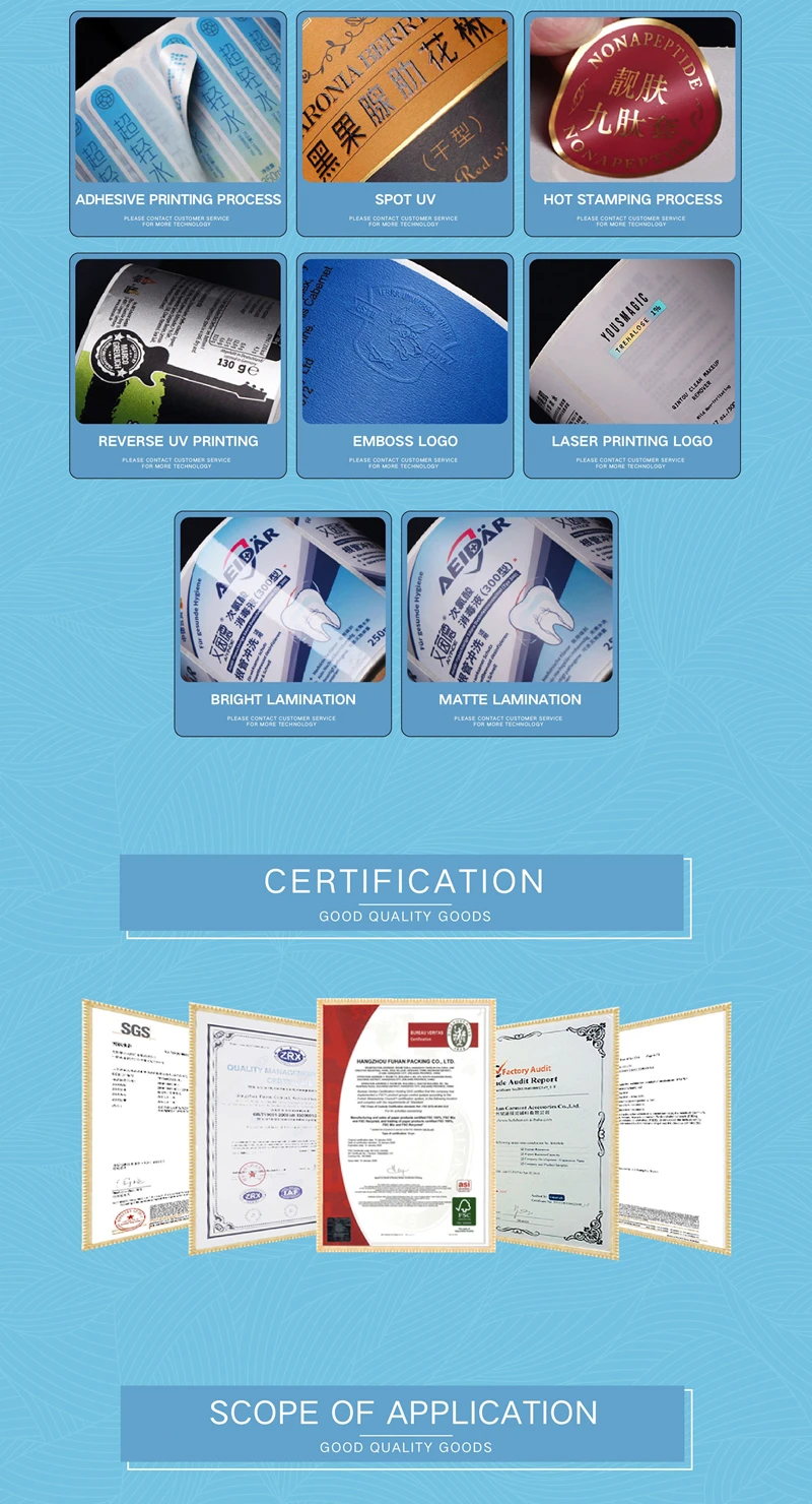 Fsc Cmyk Printed Coated Paper Stickers Self-adhesive Label Sticker ...