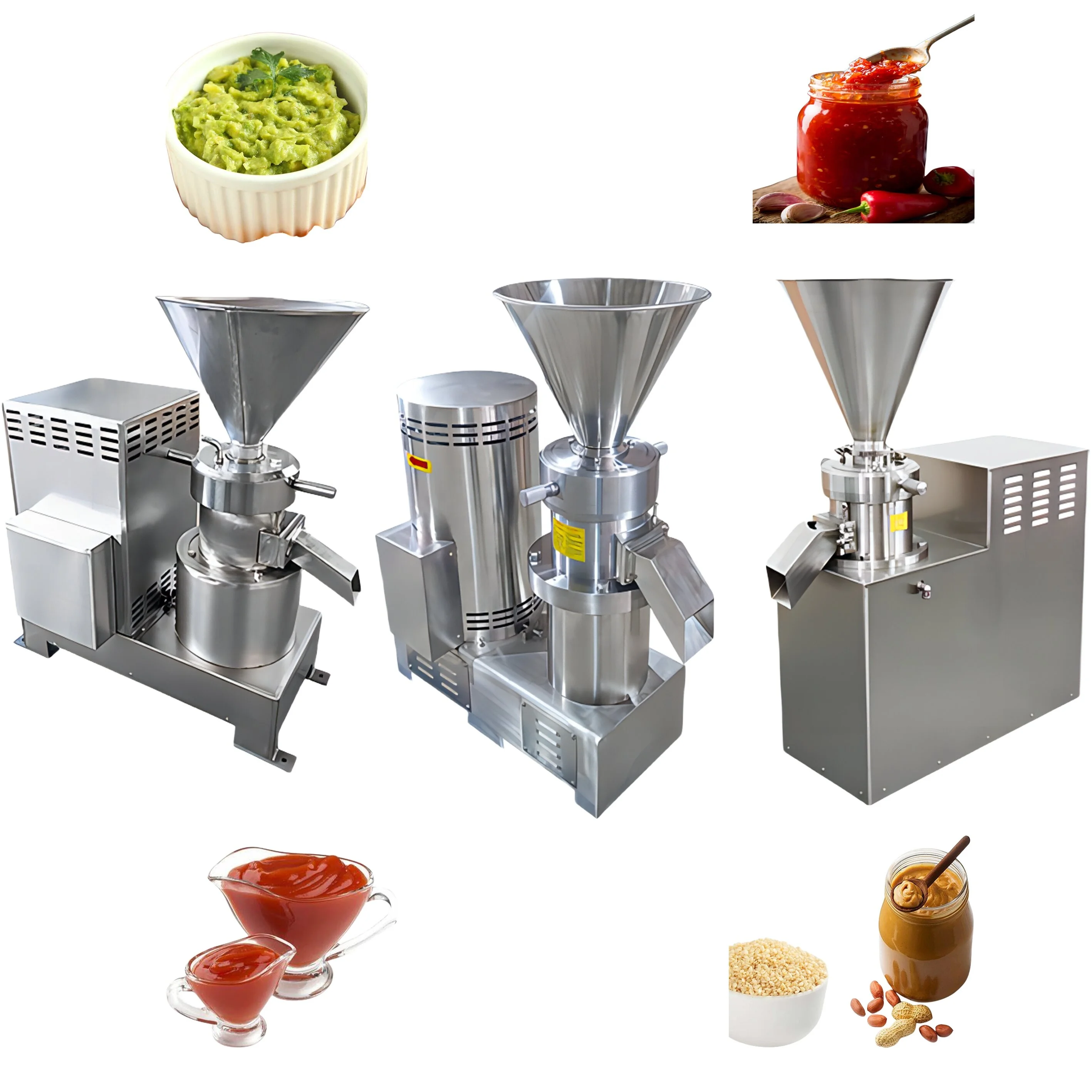 VBJX Industrial Mustard Fish Cassava Bones Paste Grinder Sesame Tahini ...
