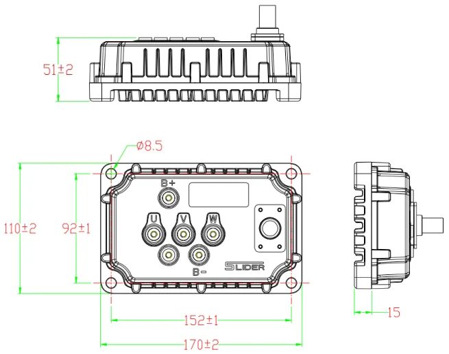 High Power Mosfet Switch Ev Electric Car Ac Induction Motor Controller ...