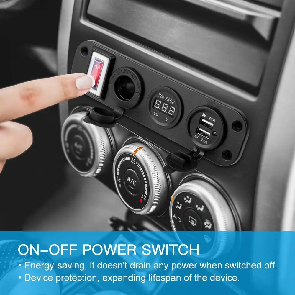 Marine Switch Panel 12v - Multi Function for Car & Boat