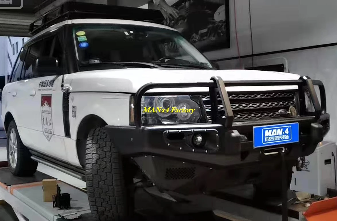 MANx4 Steel Front Bull Bar Nudge Bar for Range Rover L322 2002-2012 ...