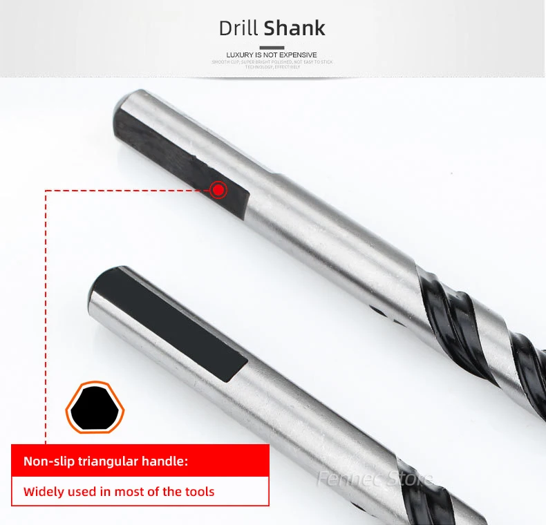 10pcs Multifunctional Triangle Diamond Drill Set 3-12mm Glass Metal ...