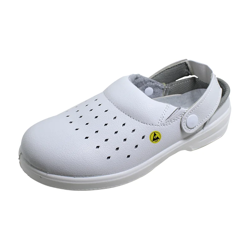 CA-452 Cleanroom ESD Safety Shoes/PU Leather Antistatic Working Shoes ...