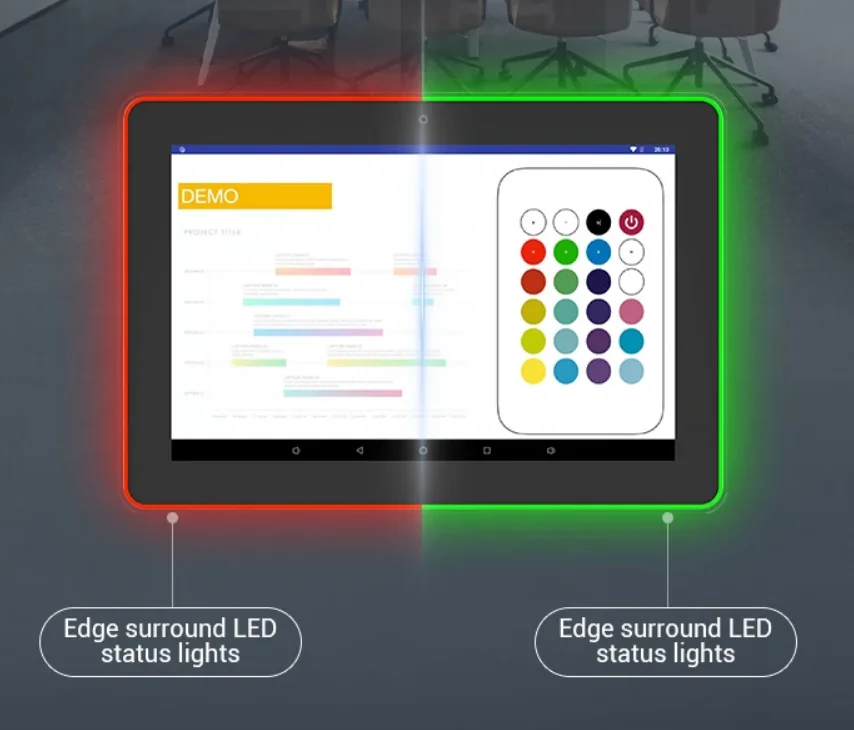 Wall Mounted 8 Inch Rk3568 Android 11 Room Booking Hotel Home Meeting ...