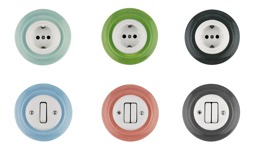 Retro Porcelain Rocker Switch 1 Key - Vintage Light Switch for Elegant ...