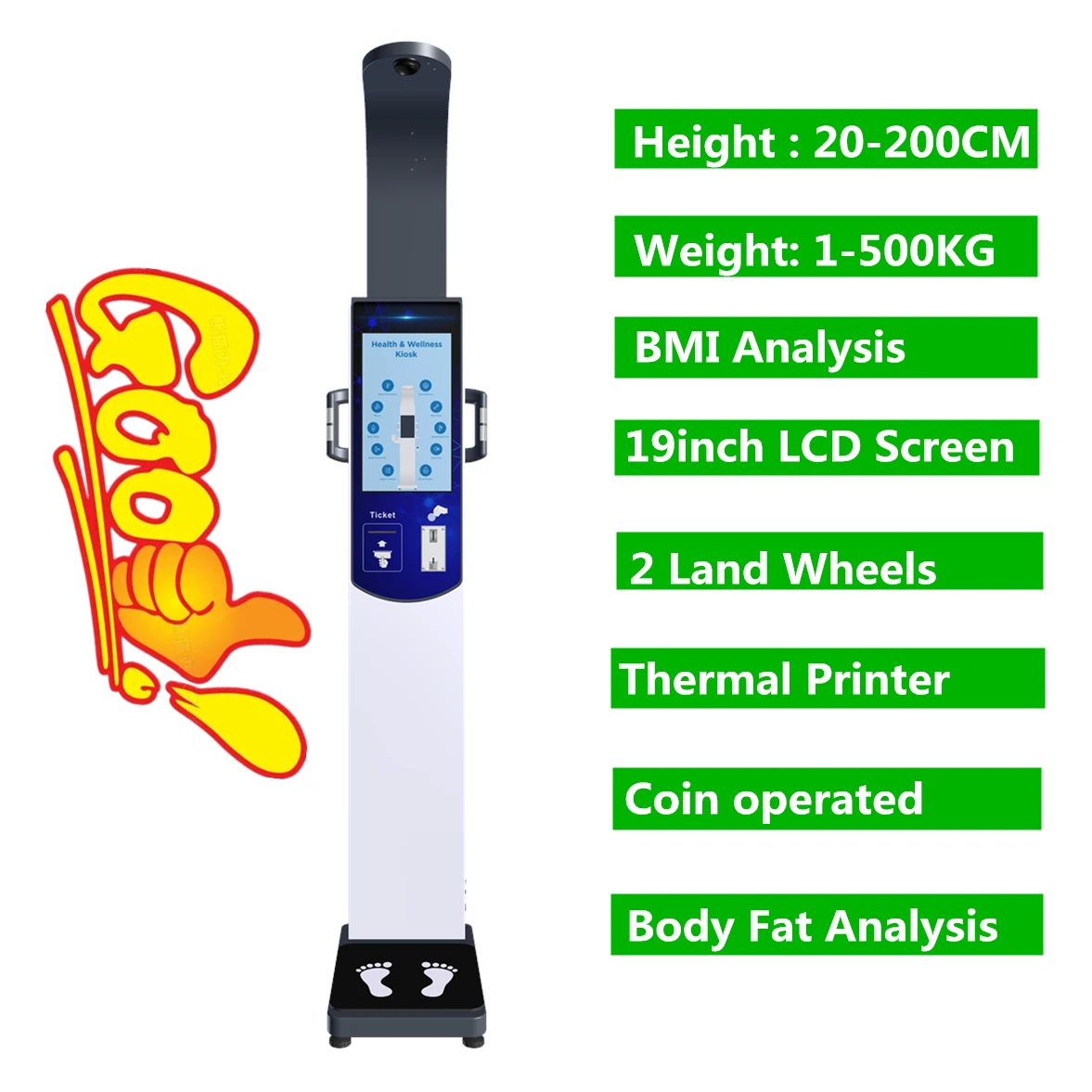 Dhm-900a Height And Weight Scale Ultrasonic Bmi Body Height Measure ...