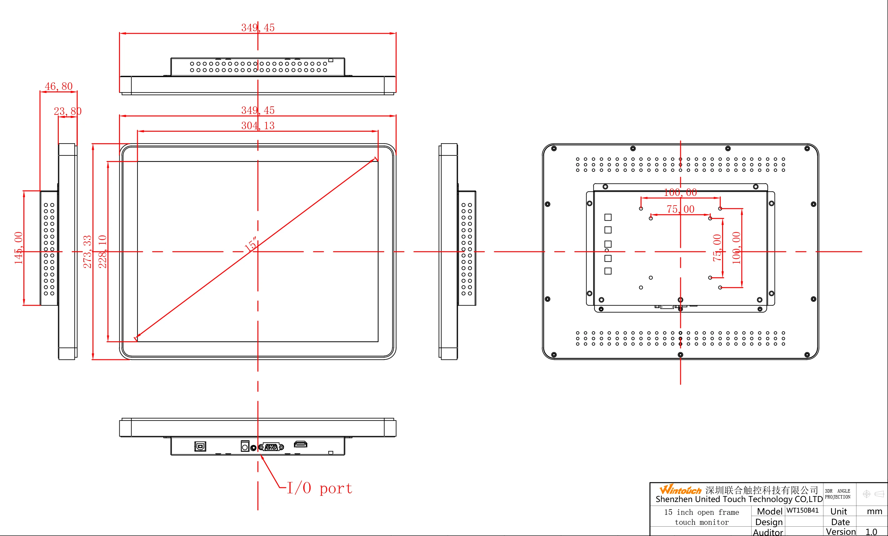 Custom Size Touch Screen Monitors - High Brightness & Capacitive Touch