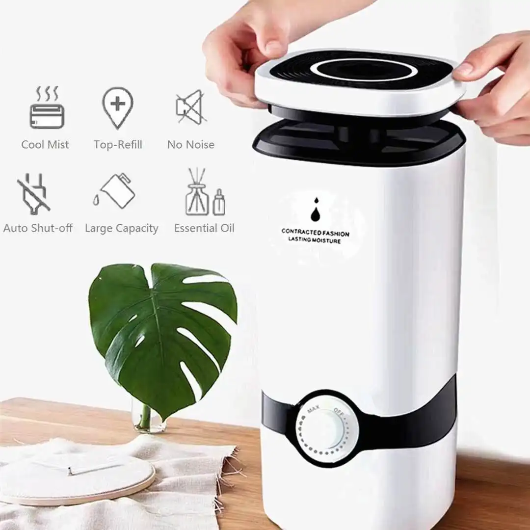 Real Bamboo Ultrasonic Aromatherapy Mini Ultrasonic Aroma Diffuser Air ...