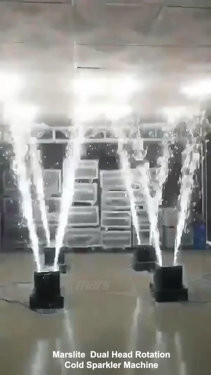 1300w Dual Head Rotation Cold Spark Machine Wedding Fireworks Flame ...