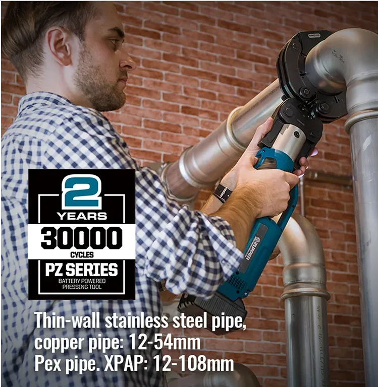 Hydraulic Pex Pipe Battery Powered Copper Pipe Pressing Plumbing Tool ...