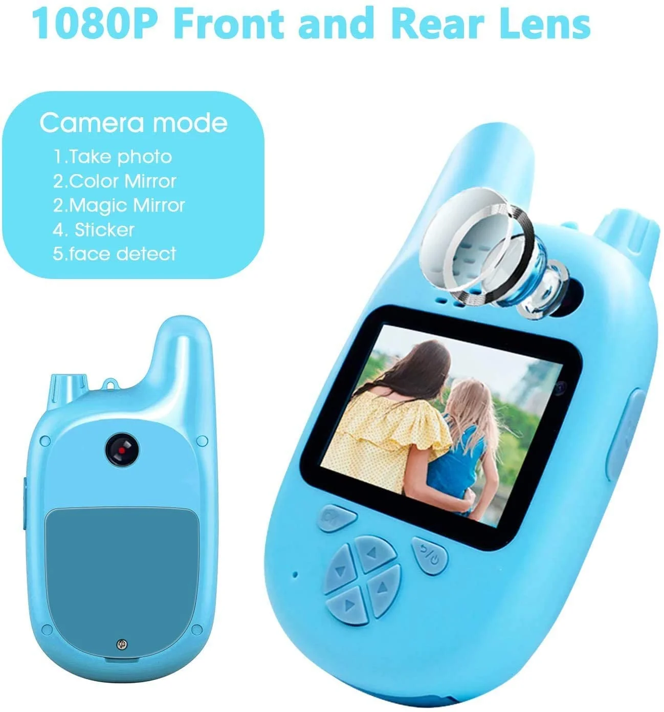 Kids Walkie Talkie Mini Waki Taki Children Two Way Radio With Camera ...