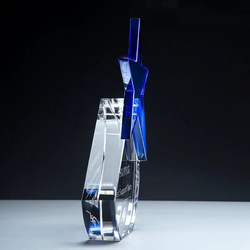 Custom Carved Personalized Clear Singing Trophy Award Crystal ...