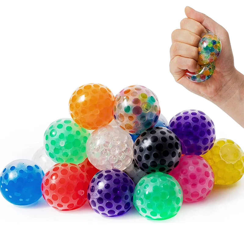 12 Pack Sensory Stress Ball Set Fidget Toys Fidget Mesh Ball For Kids ...