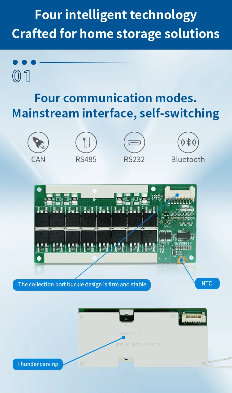 Kls Smart Bms Li-ion Lithium Ion Electric Vehicle Battery Pack Pcb ...
