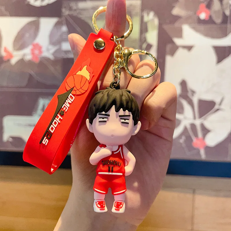 Creative Cute Cartoon Character Key Chain Small Gift SLAM DUNK Keyring ...