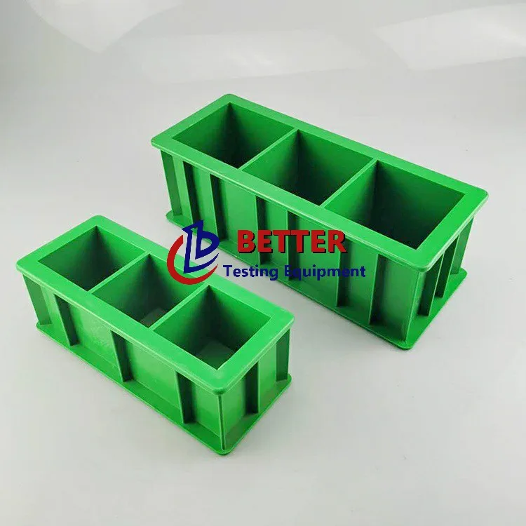 Three Gang Compressive Cement Mortar Concrete Plastic Test Cube Mould/mold