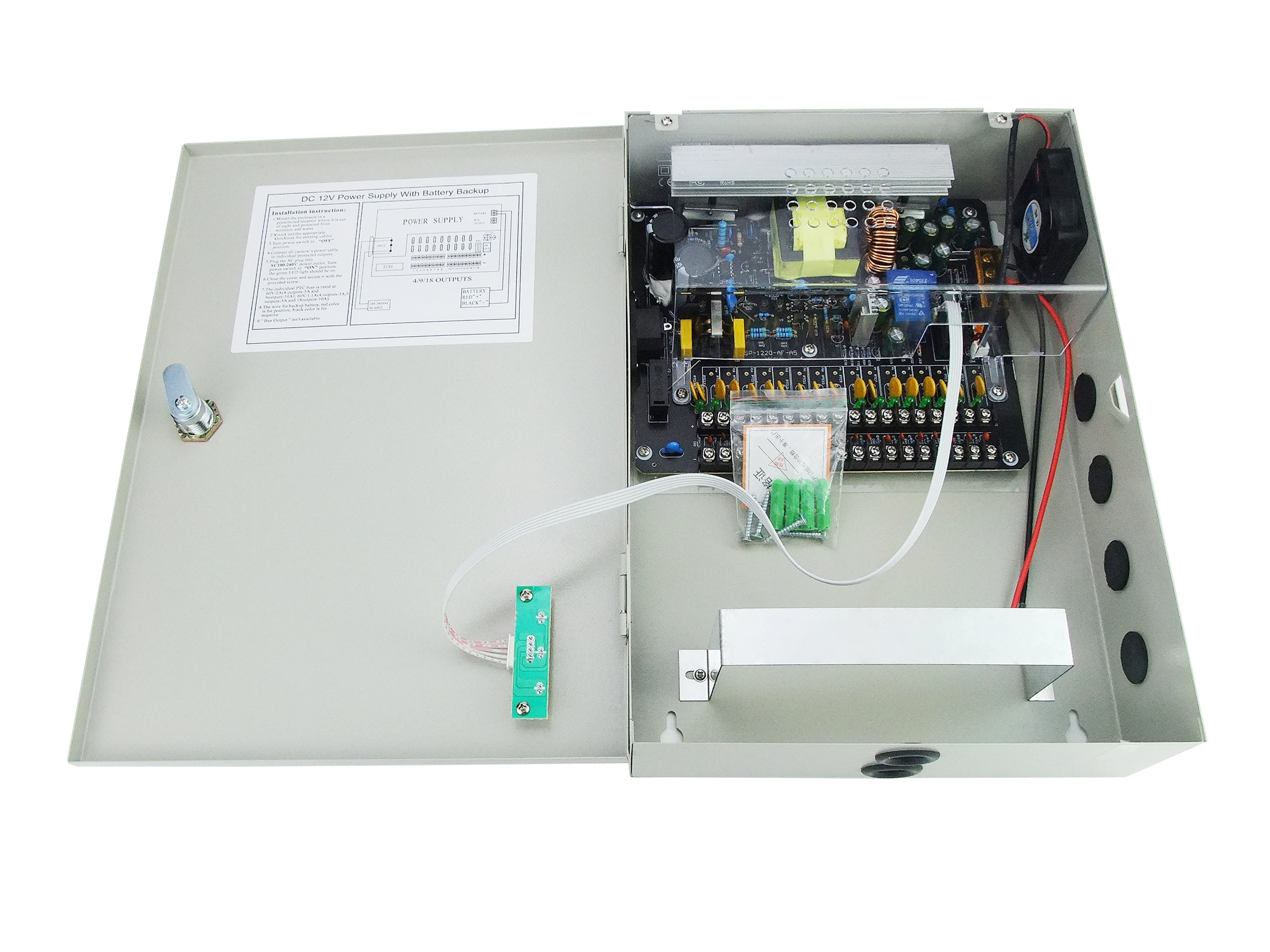 Uninterruptible Backup UPS for Camera IP CCTV - 12V Power Supply Box