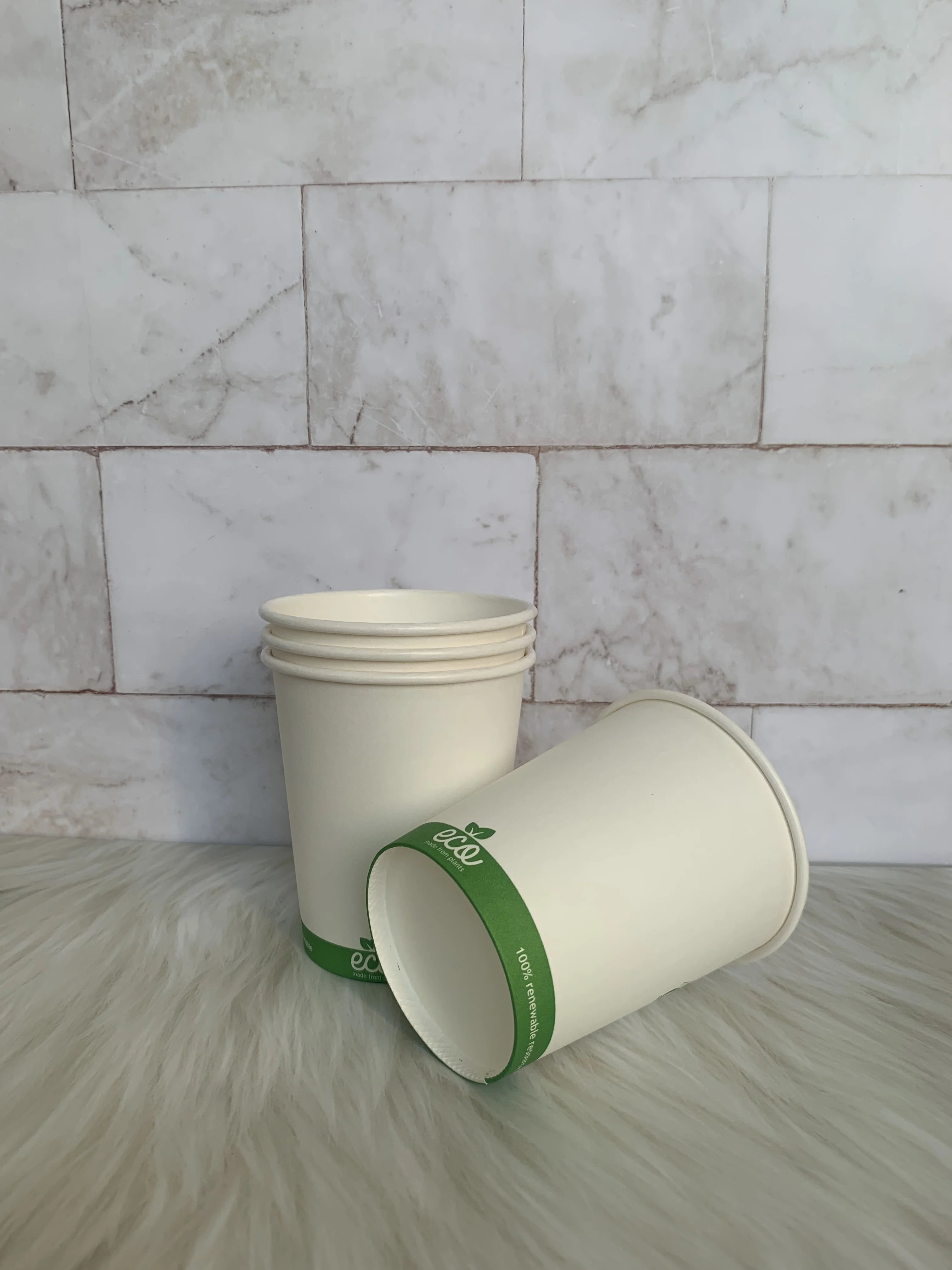 Single Wall Hot Paper Cup 8oz For Eu Canada Usa Market Top Size 80mm ...