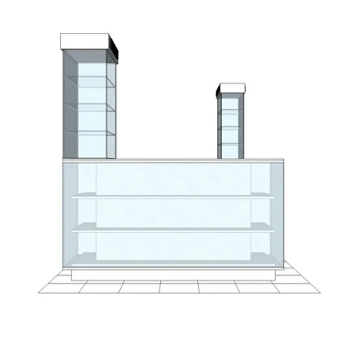 Bespoke Shopping Mall Kiosk Display Counter Retail Showcase Store ...