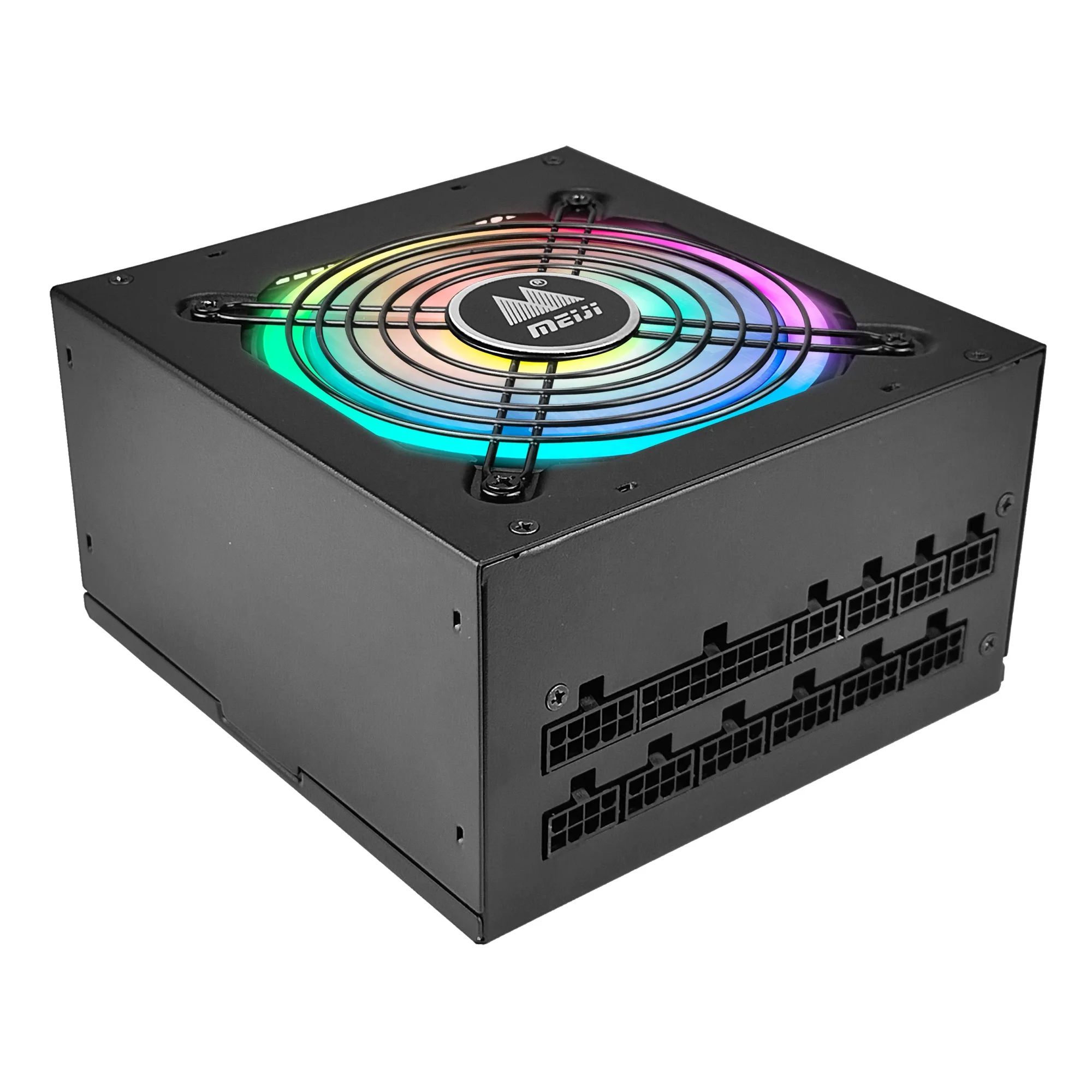 500w 550w Computer Pc Rgb Gaming Power Supply Gold 80puls Full Module ...
