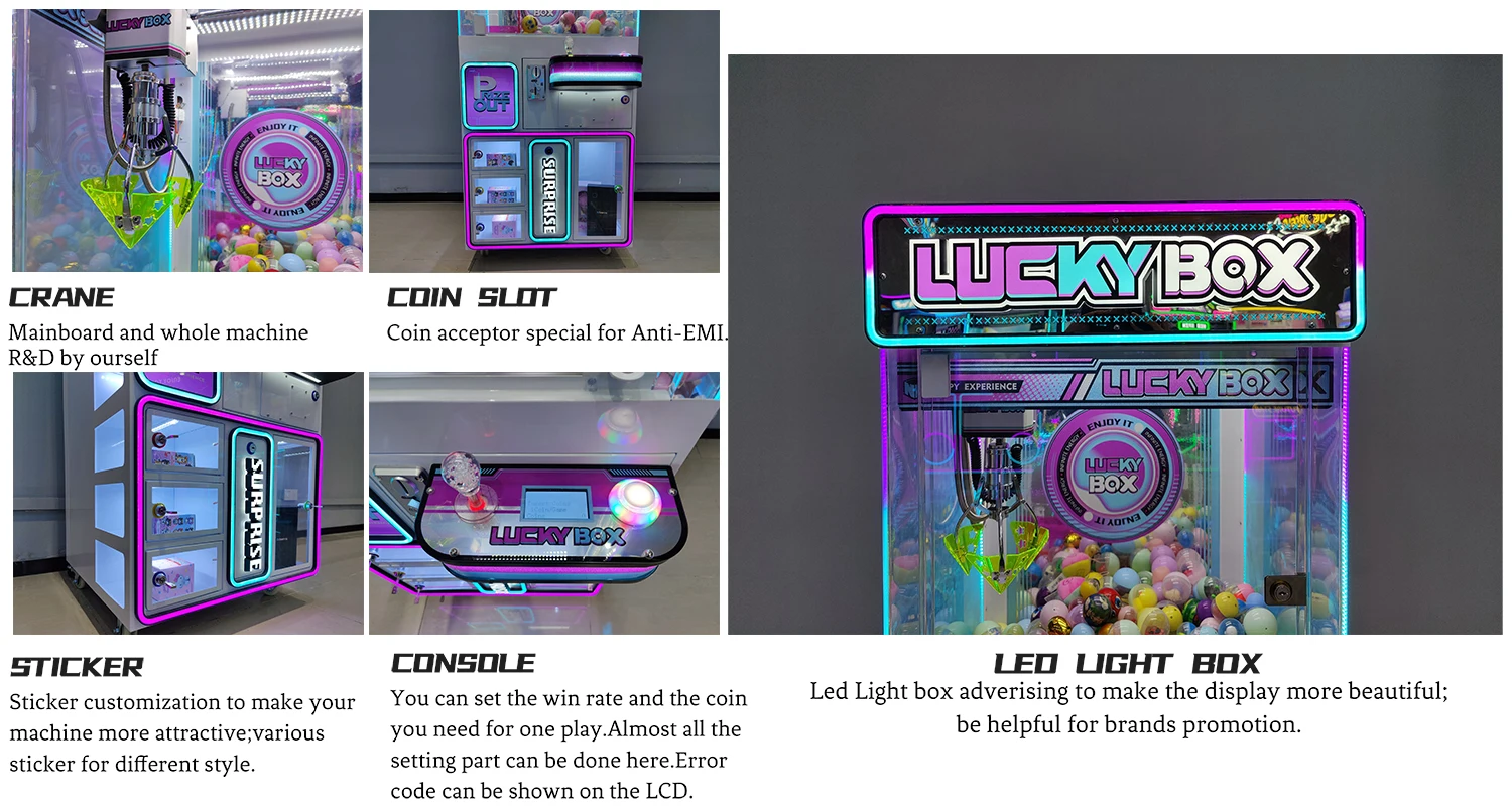 Neofuns Claw Crane Machine Lucky Box Candy Prize Grabber Catcher Claw ...