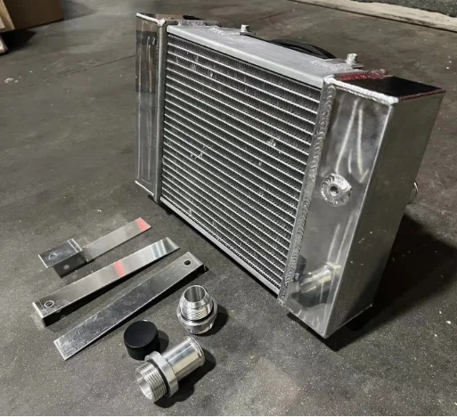 Custom Universal Aluminum Radiator For Drag Race Coolant Half Size ...