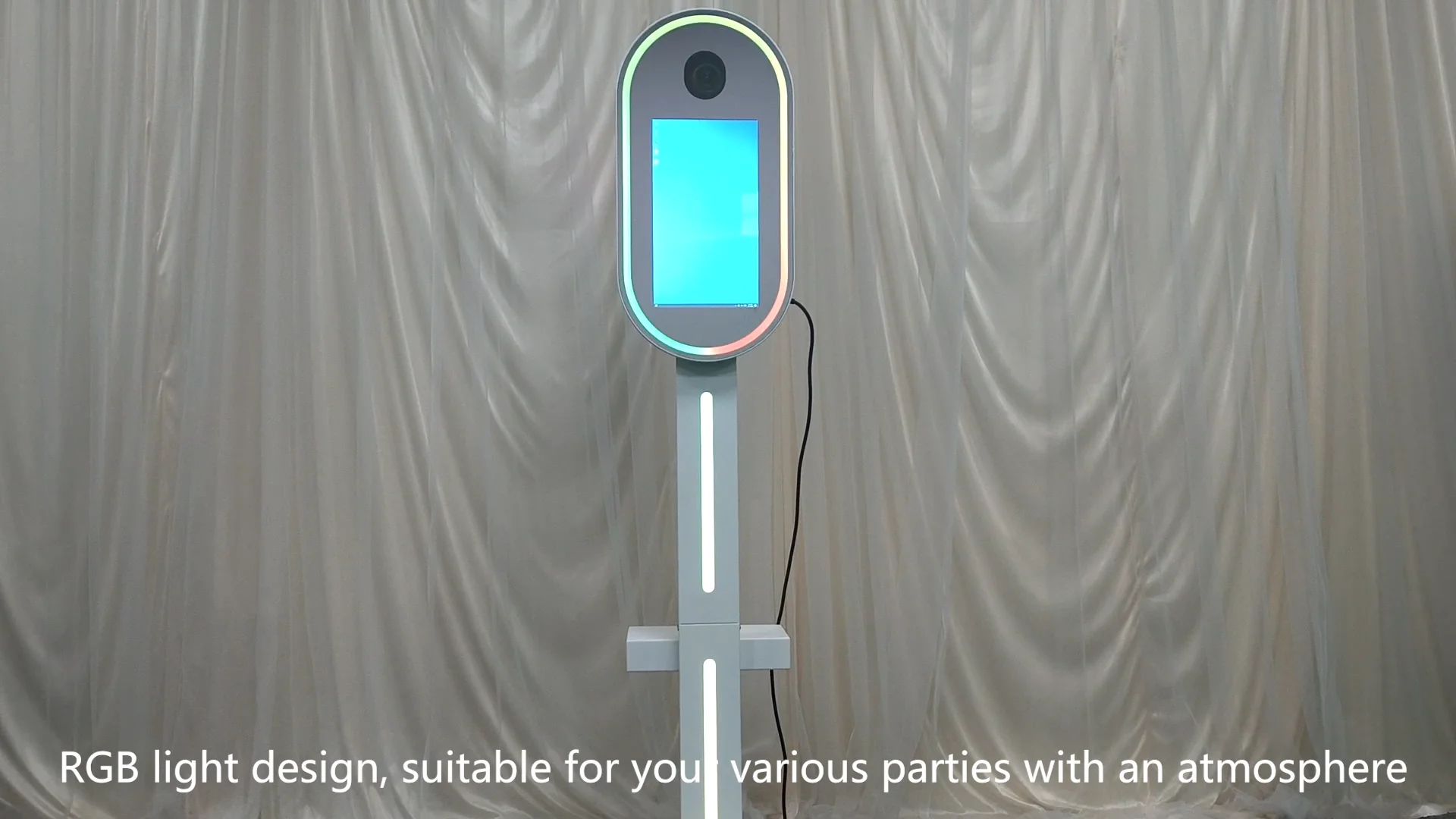 Portable 15.6inch Mirror Booth Oval Photo Booth Shell With Dslr ...