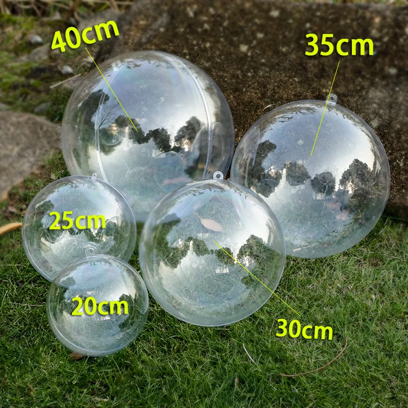 Big Size Large Plastic Ball Clear Transparent Fillable Openable ...