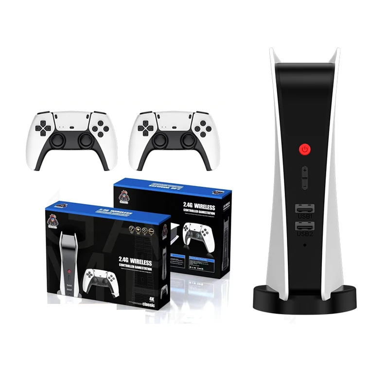 M5 Game Console 2.4g Wireless Controller Ps5 Style 4k Hd Retro Video ...