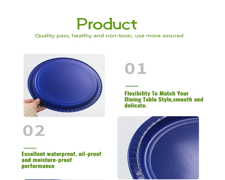 Disposable Premium Plastic Plate 10 Inch In Red White Black Color Pink ...