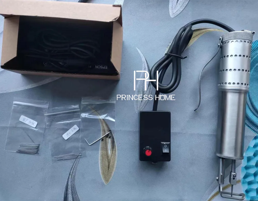 5 Pins Needles Partial Injection Wig Top Skin Wig Making Sewing Machine ...