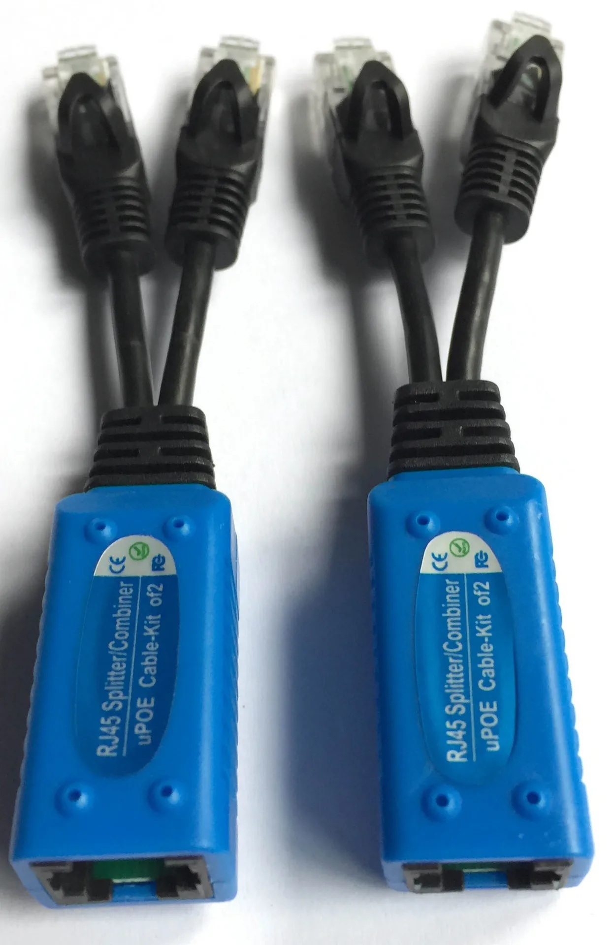 RJ45 Ethernet Combiner Cat5 PoE Splitter 2in-1 (2 Cameras Over 1 Cable ...