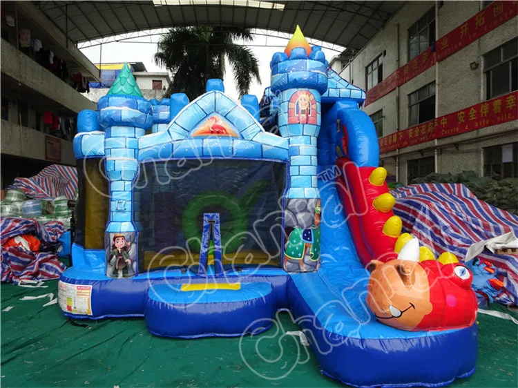 Dragon Castle Inflatable Combo Commercial Bouncer Jumper Slide Bounce ...