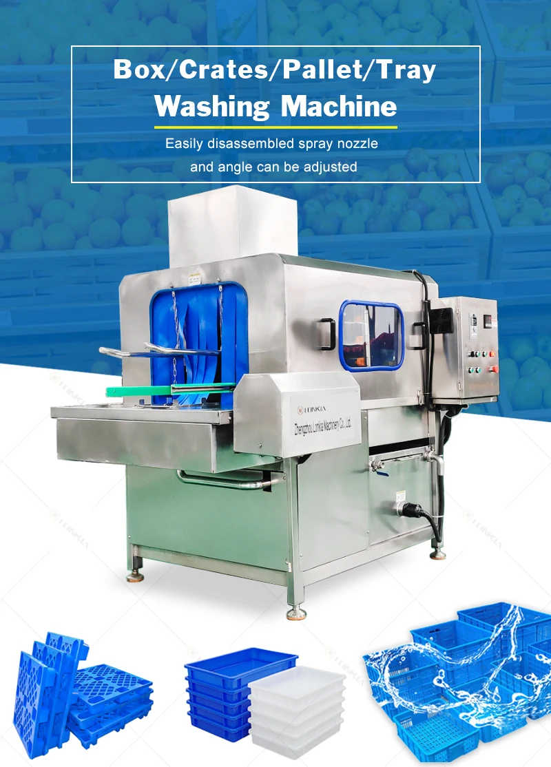 Plastic Crate Cleaning Machine Plastic Pallets Washing Machine Basket ...