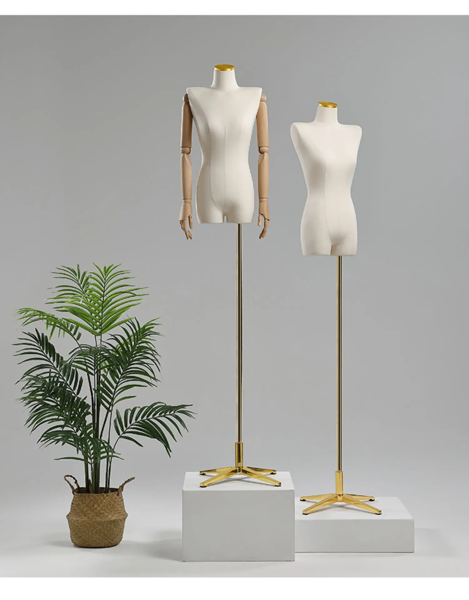 Clothing Display Body Dressmaker Dummy Dress Form Mannequin Female Half ...