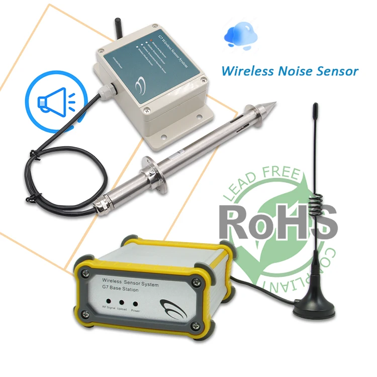 Rs485 0-10v Wireless Industrial Noise Decibel Noise Monitoring Detector ...
