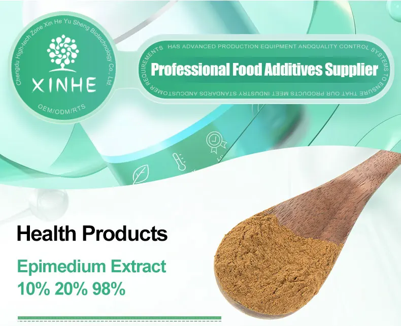 Natural Food Grade Icariin Epimedium Leaf Extract Powder Supplement ...