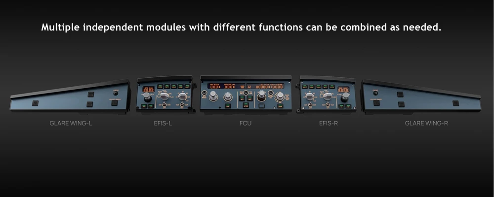 WINWING A320 FCU Flight Control Unit Panel for X-Plane and MSFS2020 ...