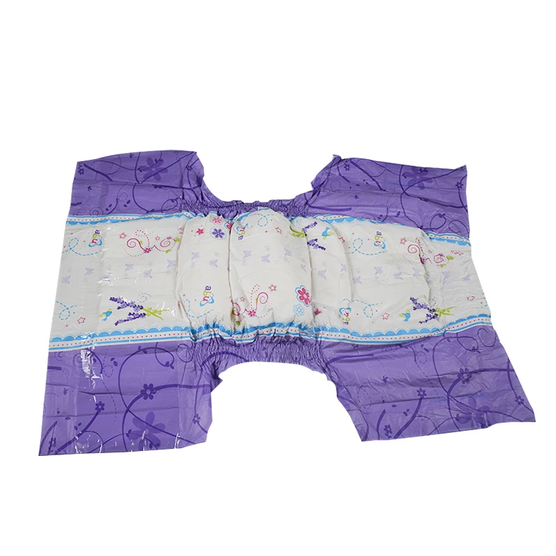 AD9402 Adult Diapers Non-Woven Disposable Open Type with Purple Edge ...