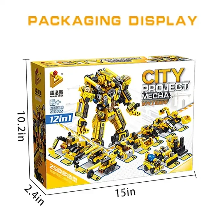 573 PCS Robot STEM Toys - Transform Brick Building Fun
