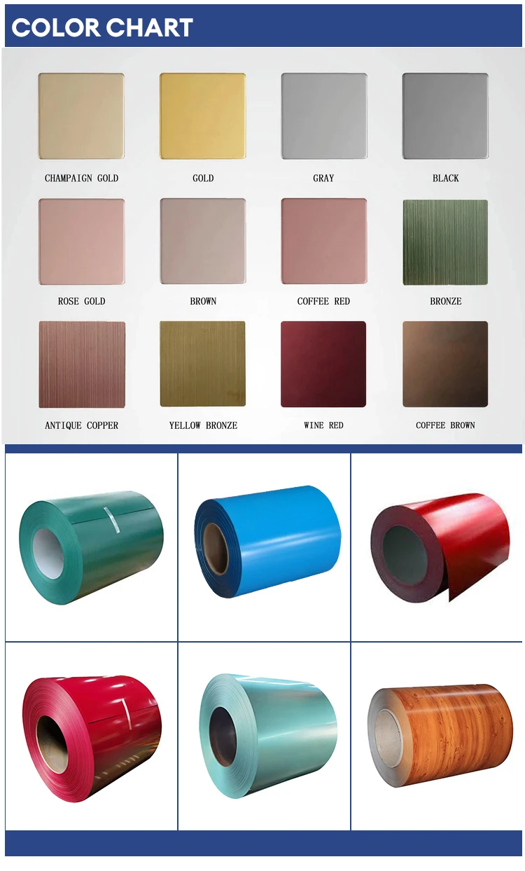 Ral Color New Pre-coated Ppgi Color Coated Steel Coil For Building Materials Prepainted ...