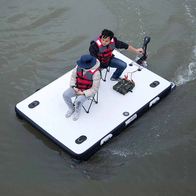 Custom Leisure Inflatable Swim Island Floating Raft Inflatable Foil ...