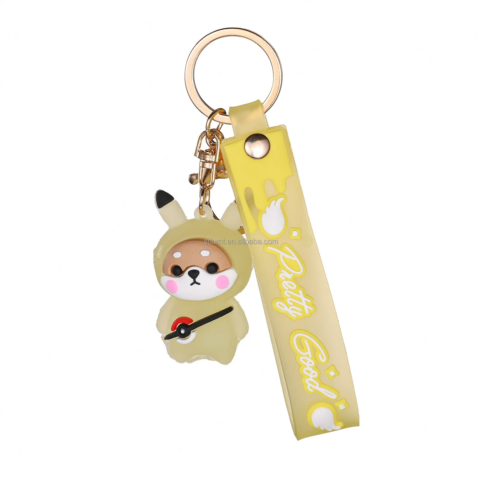 Hot Sale New Bear Keychain Customized Promotional 3d Rubber Custom Soft ...