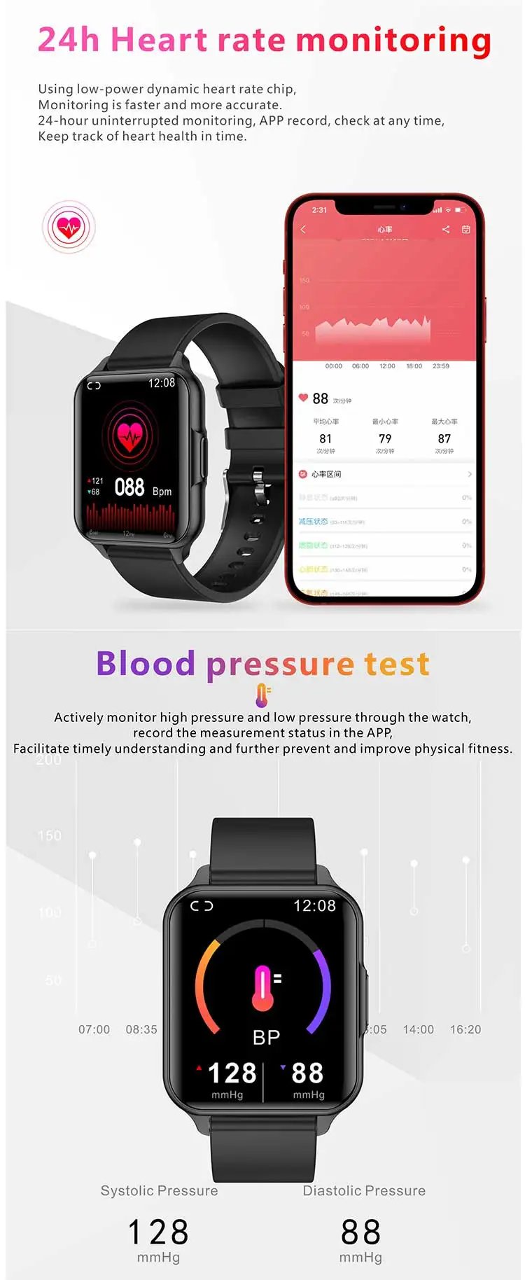 Waterproof Android Q26 PRO Smart Watch - Fitness & Style